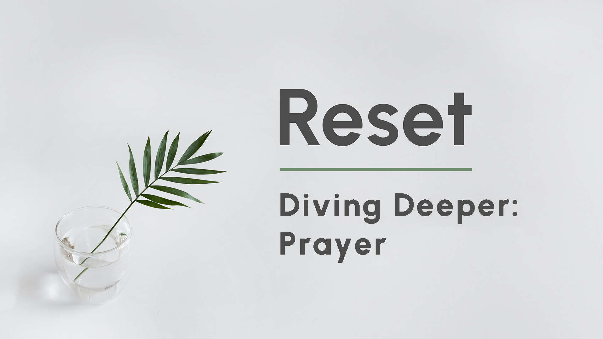 Diving Deeper | Prayer - QAVA